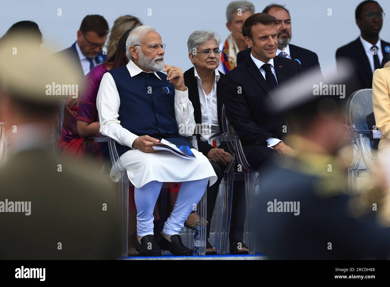 French President Emmanuel Macron and Indian Prime Minister Narendra ...