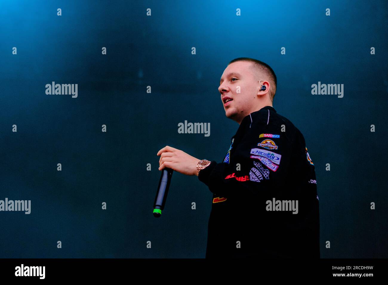 Roskilde, Denmark. 01st, July 2023. The British rapper Aitch performs a ...