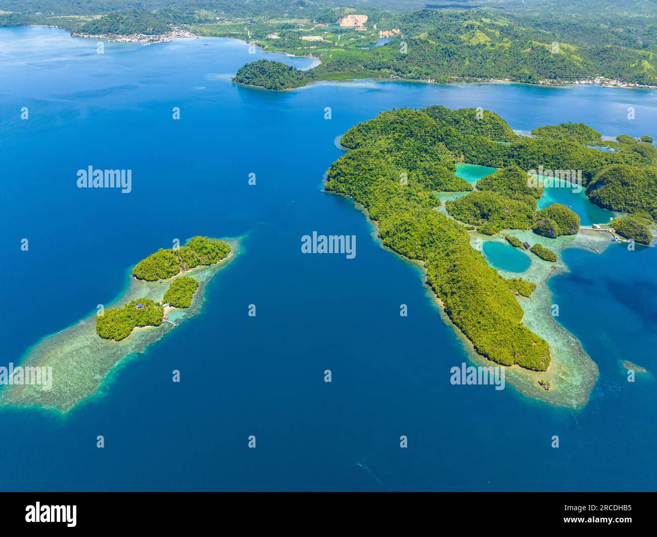 Tropical Islands of Bangkay Island Resort and Tinago Island. Tagana-an ...