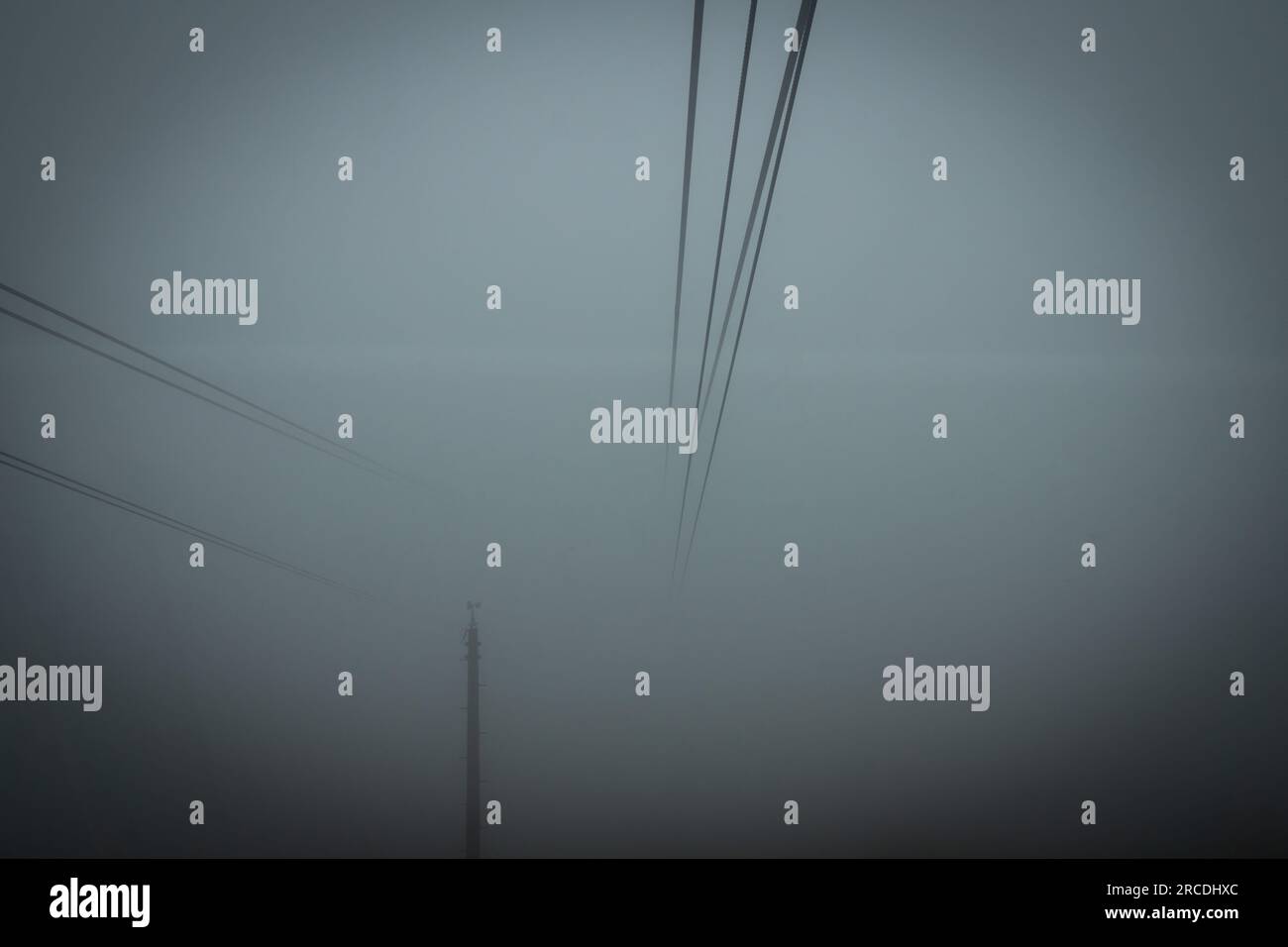 Lookout for Mt Fuji however weather turned sour Stock Photo - Alamy