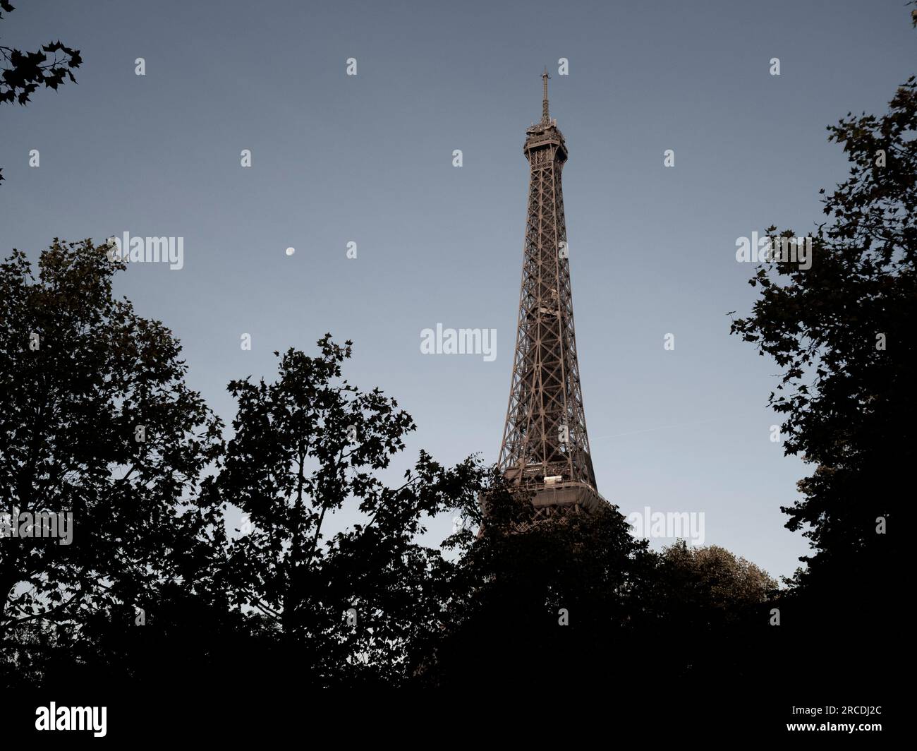 Nighttime View of Eiffel Tower, Paris, France, Europe, EU Stock Photo ...