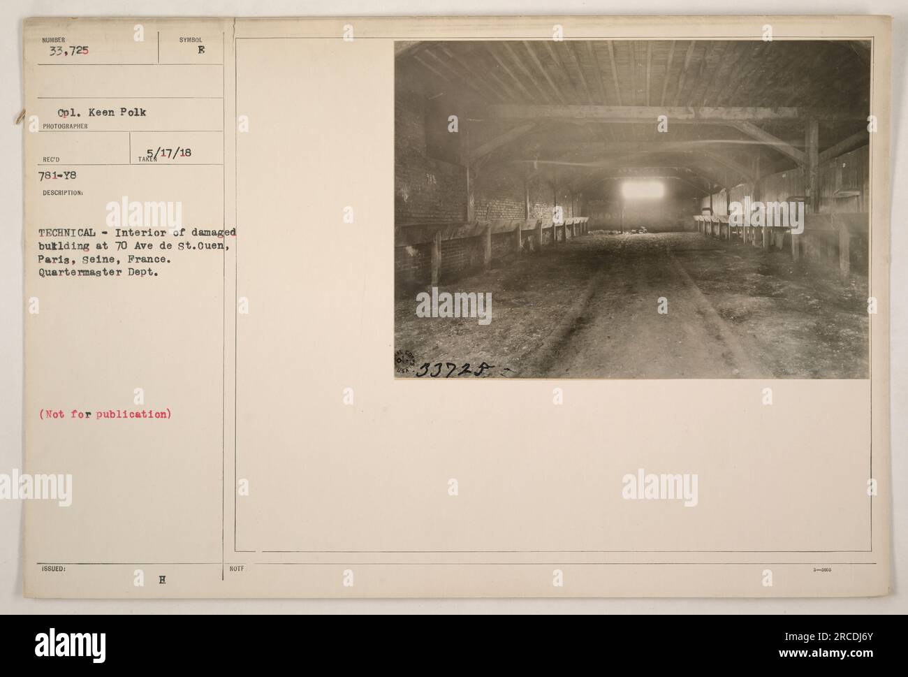 Quartermaster department activities hi-res stock photography and images ...