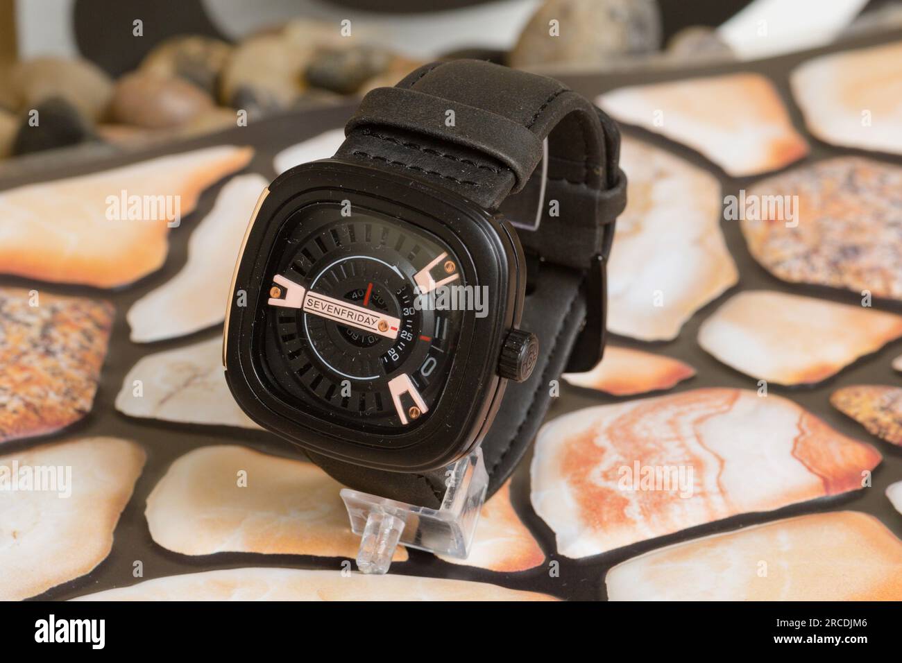 Hand Wrist Watch Time clock Designer classic stylish Stock Photo - Alamy