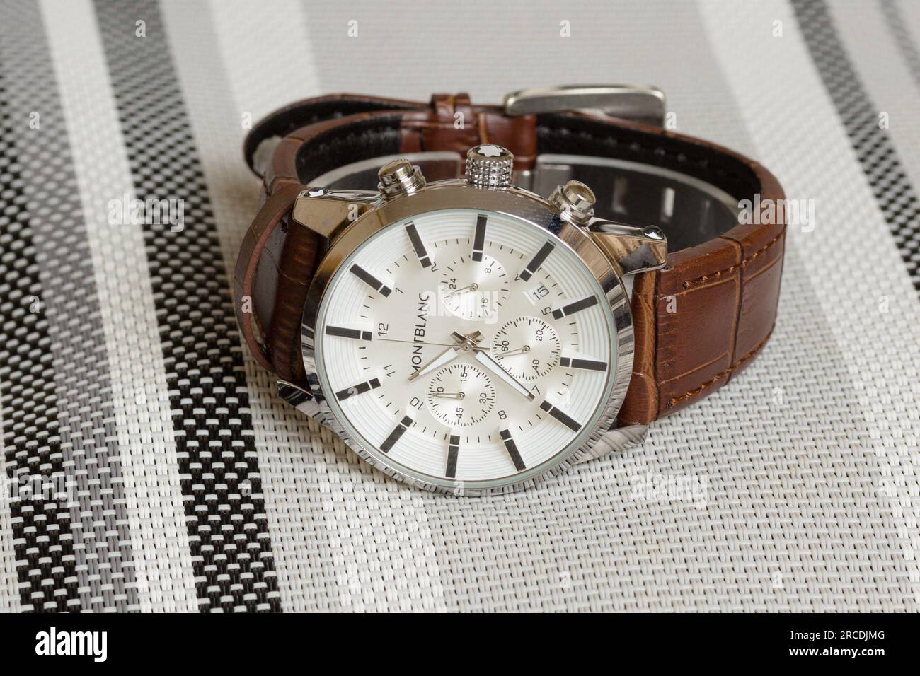 Hand Wrist Watch Time clock Designer classic stylish Stock Photo - Alamy