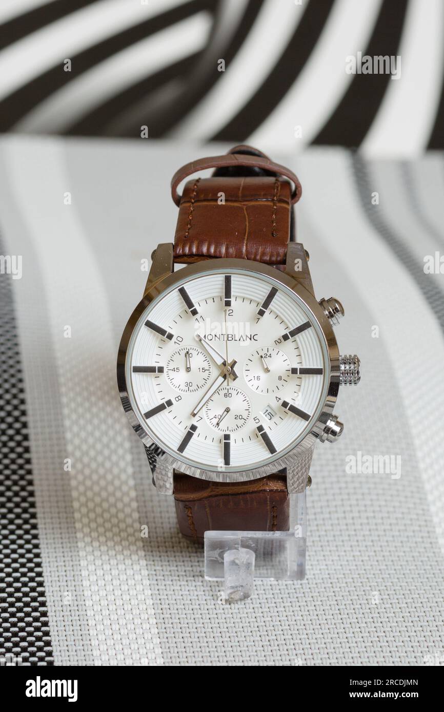 Hand Wrist Watch Time clock Designer classic stylish Stock Photo - Alamy