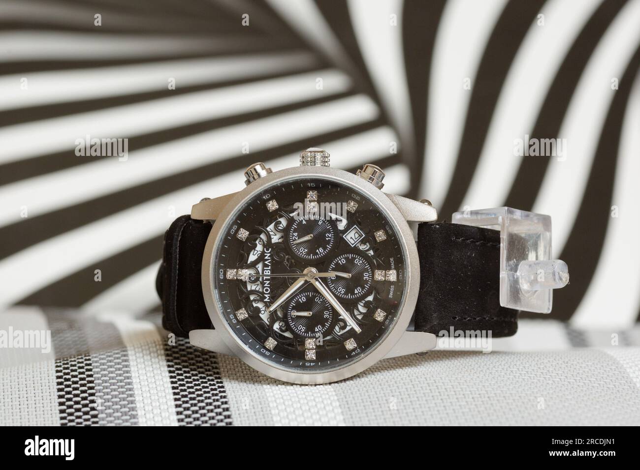 Hand Wrist Watch Time clock Designer classic stylish Stock Photo - Alamy