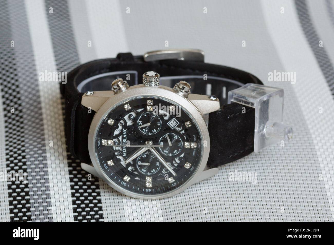 Hand Wrist Watch Time clock Designer classic stylish Stock Photo - Alamy