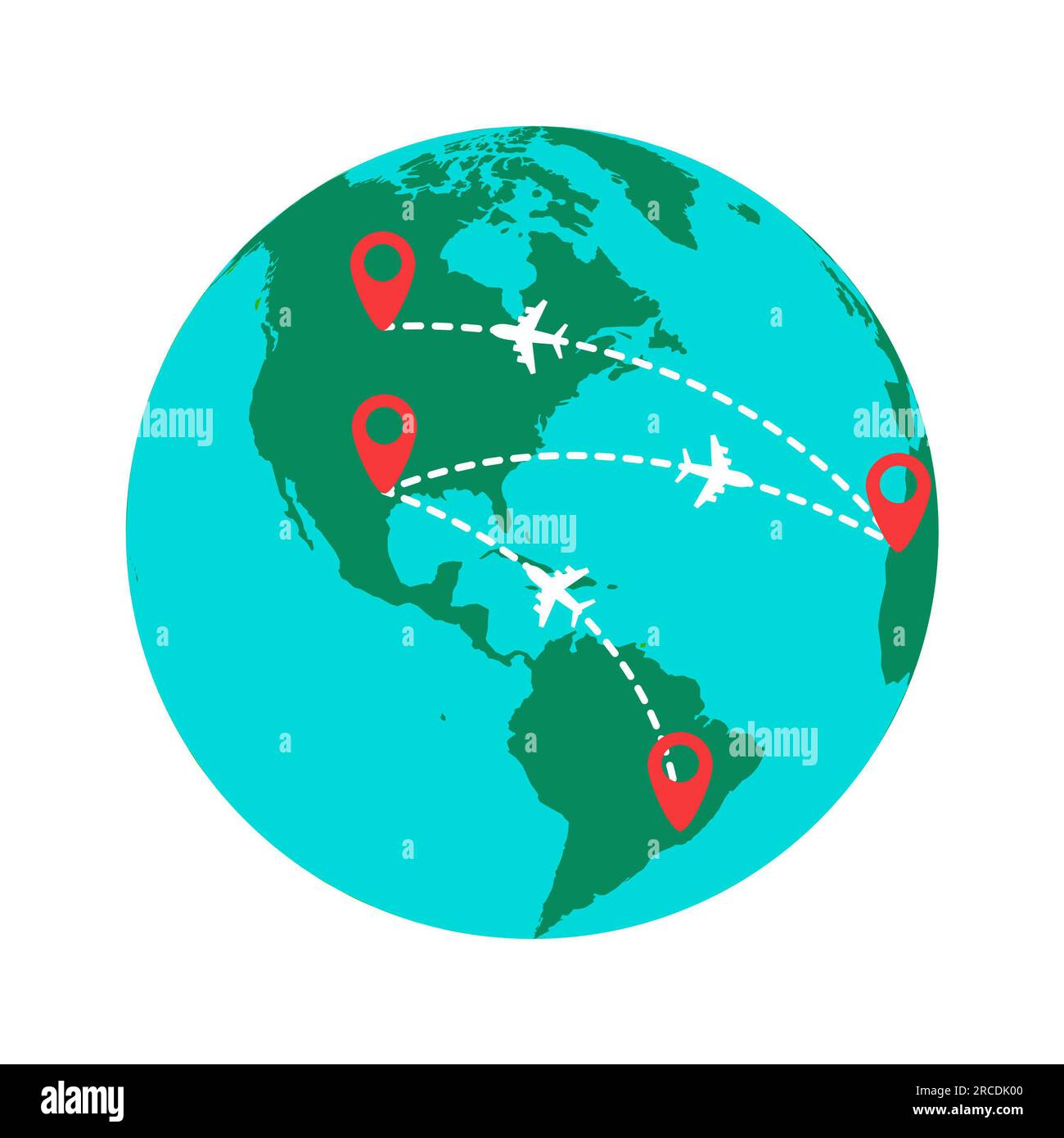 Travel destination map pins on world map on white background. Pictogram ...