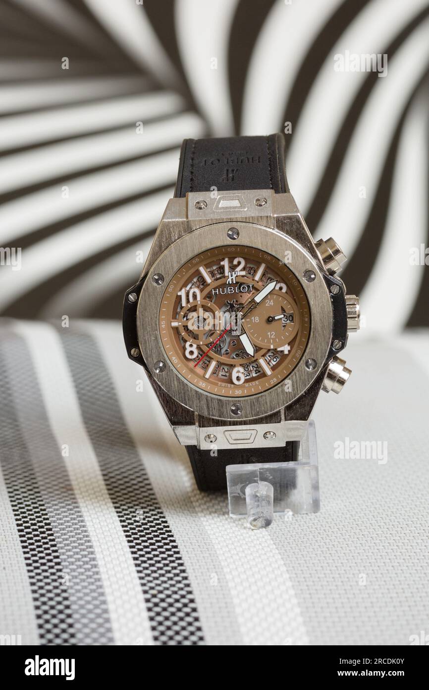 Hand Wrist Watch Time clock Designer classic stylish Stock Photo - Alamy