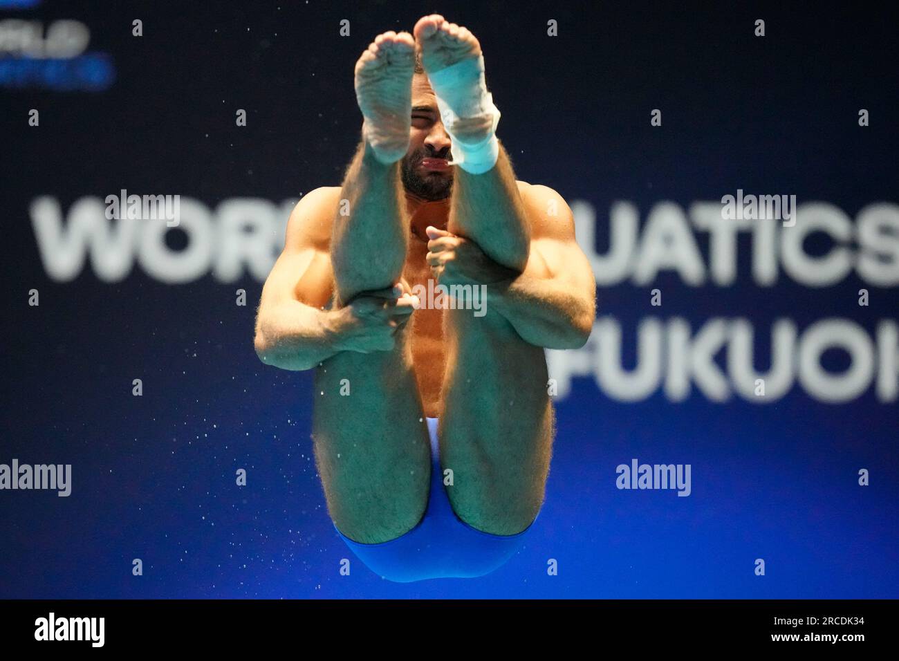 Mohamed Noaman of Egypt dives during the 1m Springboard Men at the ...