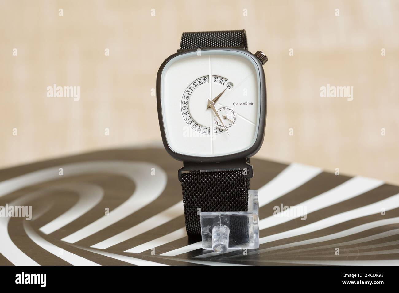 Hand Wrist Watch Time clock Designer classic stylish Stock Photo - Alamy