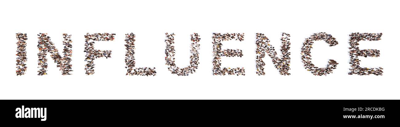 Concept conceptual large community of people forming the the word ...