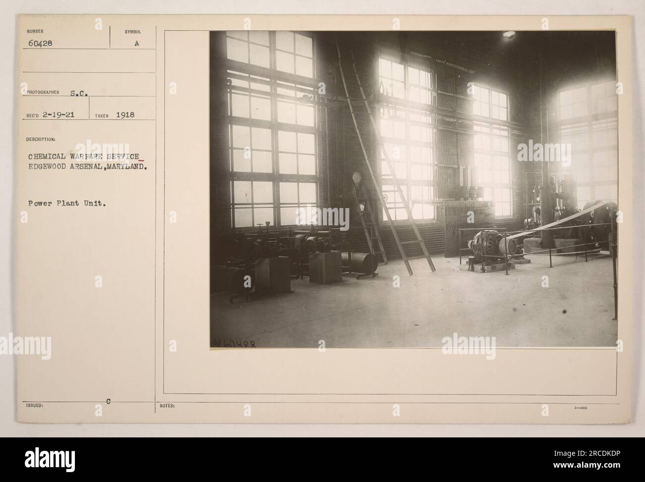 Image of a power plant unit at the Edgewood Arsenal in Maryland during ...