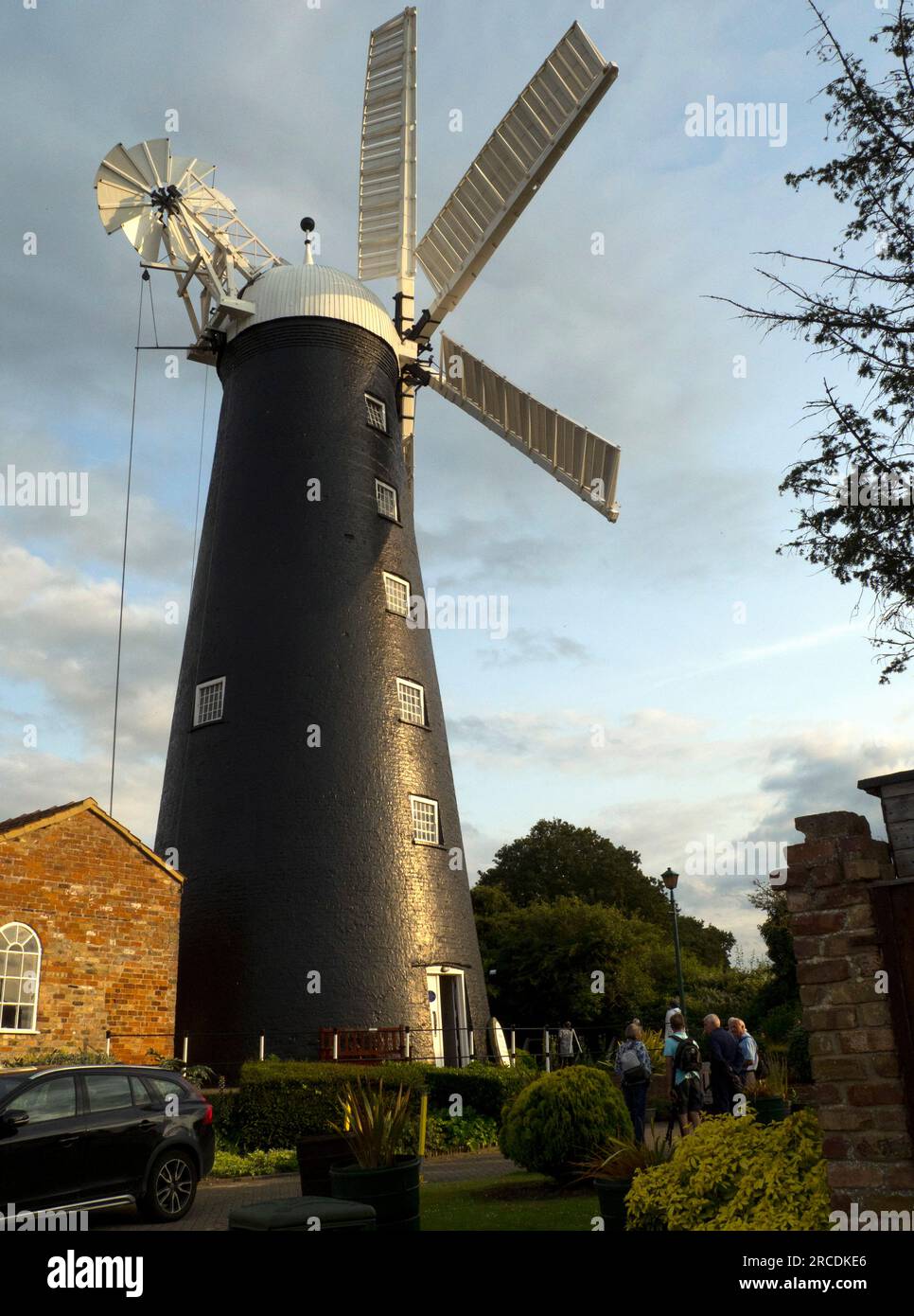 VISITORS AT Waltham windmill. Grimsby. Lincolnshire UK Stock Photo - Alamy