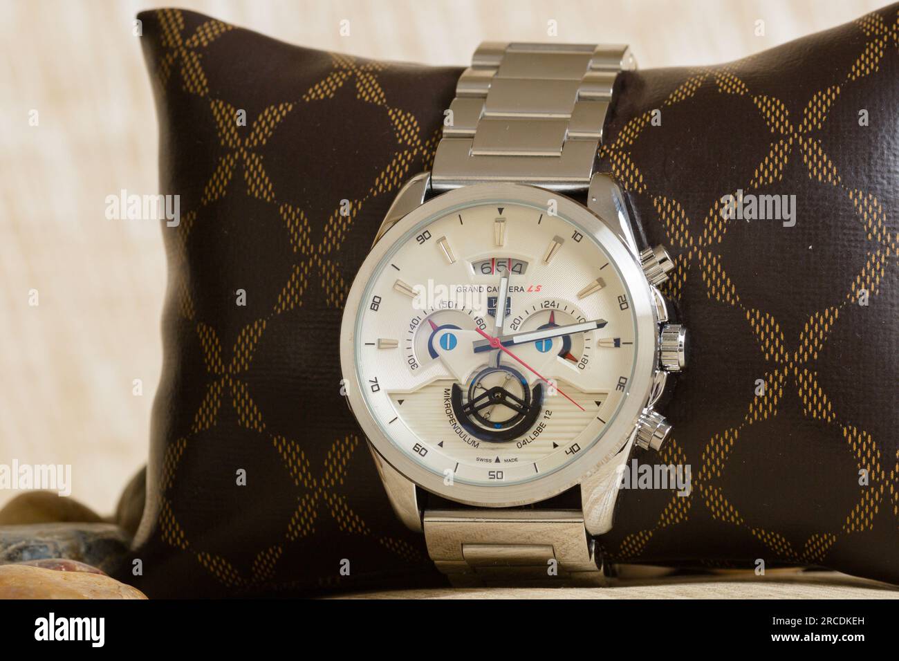 Hand Wrist Watch Time clock Designer classic stylish Stock Photo - Alamy