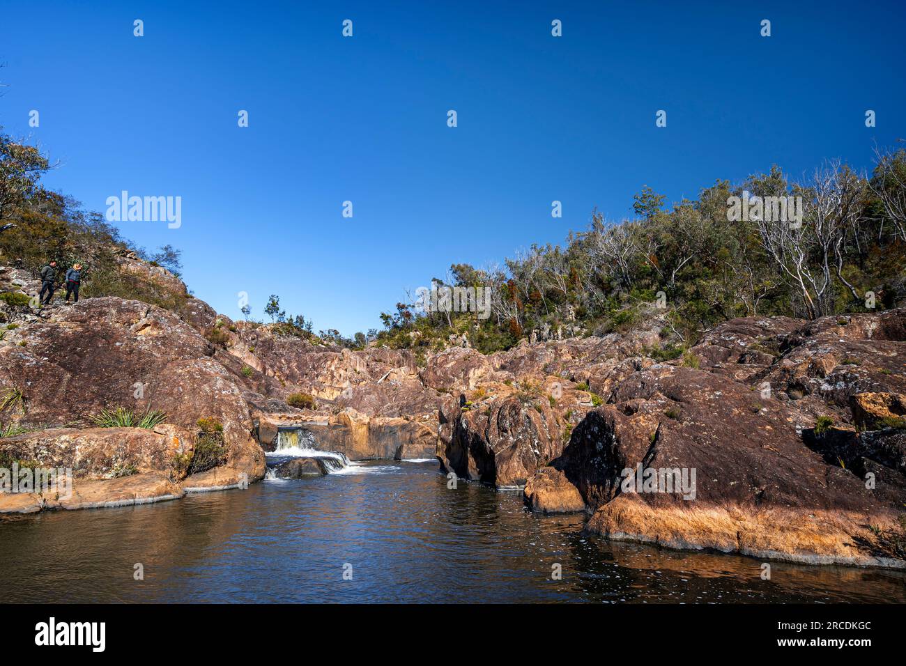 Small waterfall and swimming hole at top of Boonoo Boonoo Falls, Boonoo ...