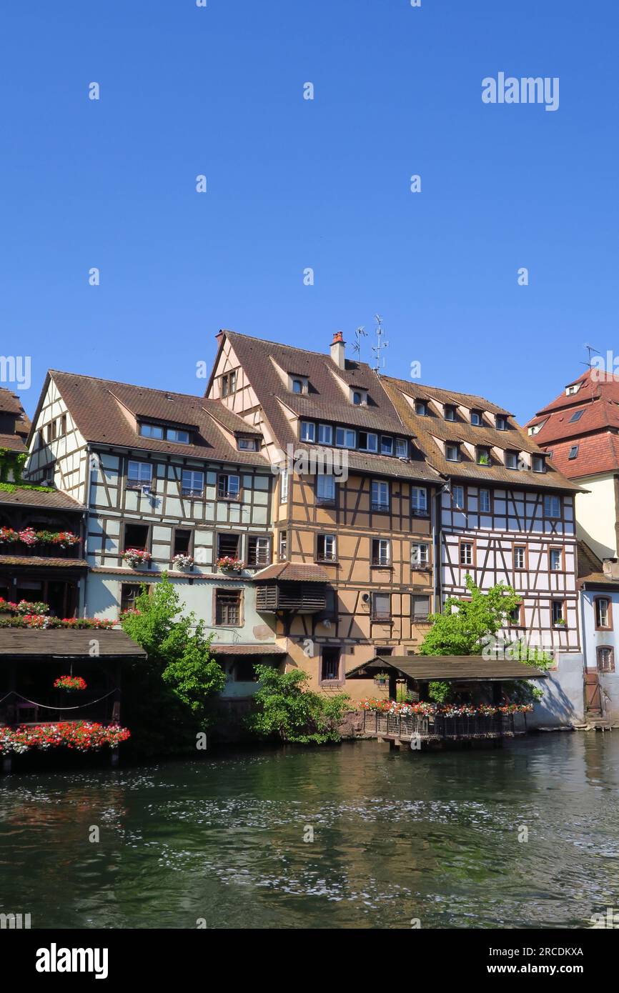 Waterfront buildings in the area known as Petite France in the French ...