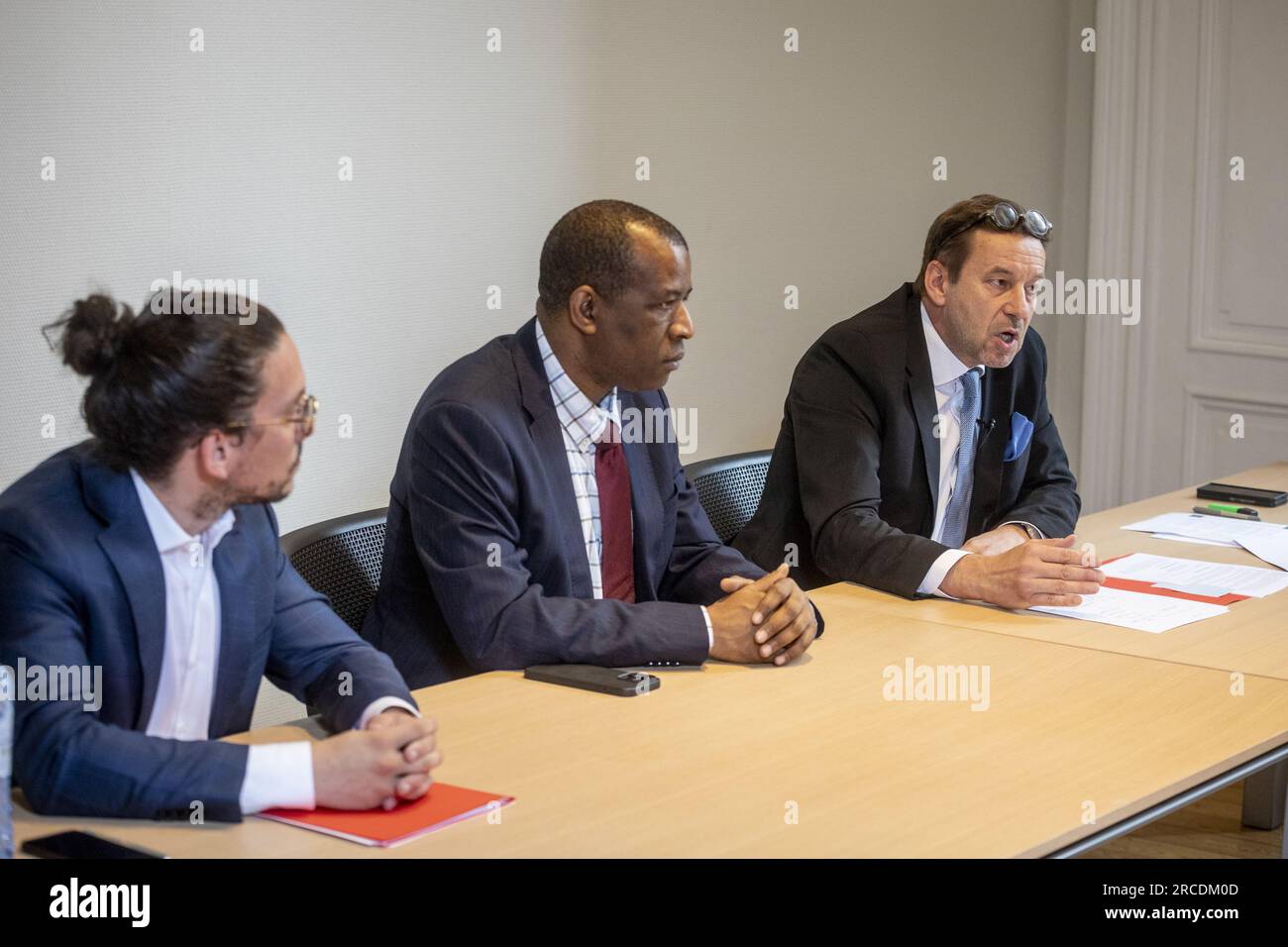 Brussels, Belgium. 14th July, 2023.Anthony Rizzo, Kalilou Fadiga ...