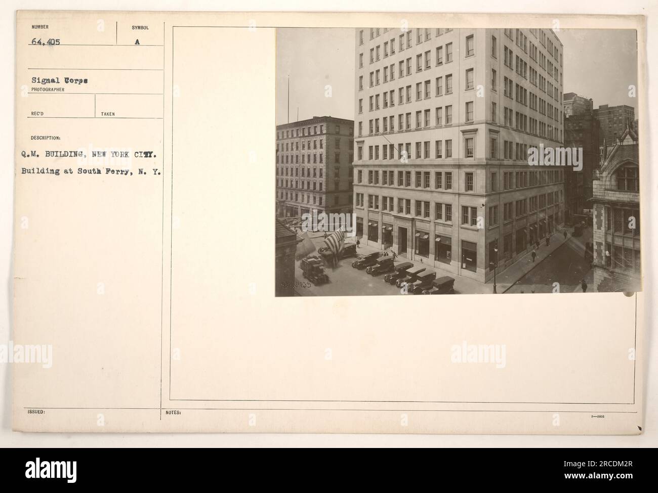 The Q.M. building in this photograph is located in New York City at ...
