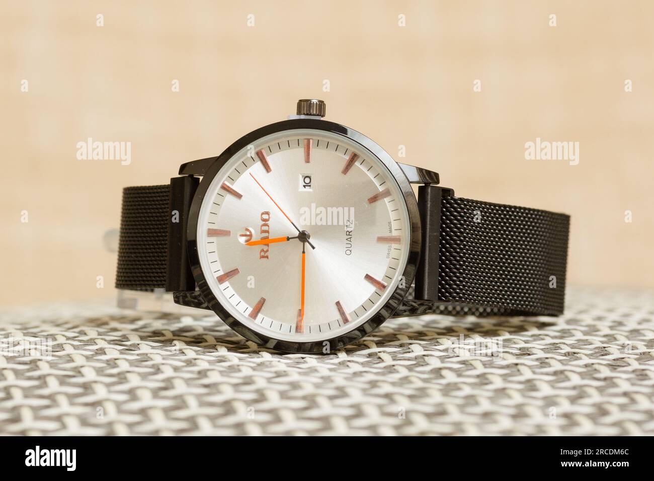 Hand Wrist Watch Time clock Designer classic stylish Stock Photo - Alamy