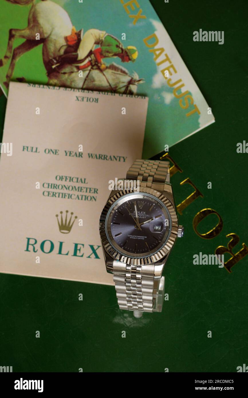 Hand Wrist Watch Time clock Designer classic stylish Stock Photo - Alamy