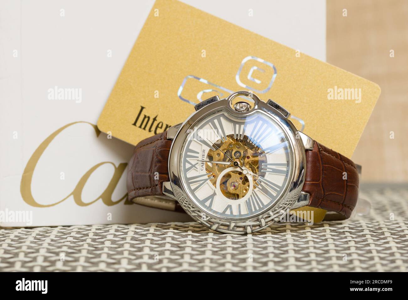 Hand Wrist Watch Time clock Designer classic stylish Stock Photo - Alamy