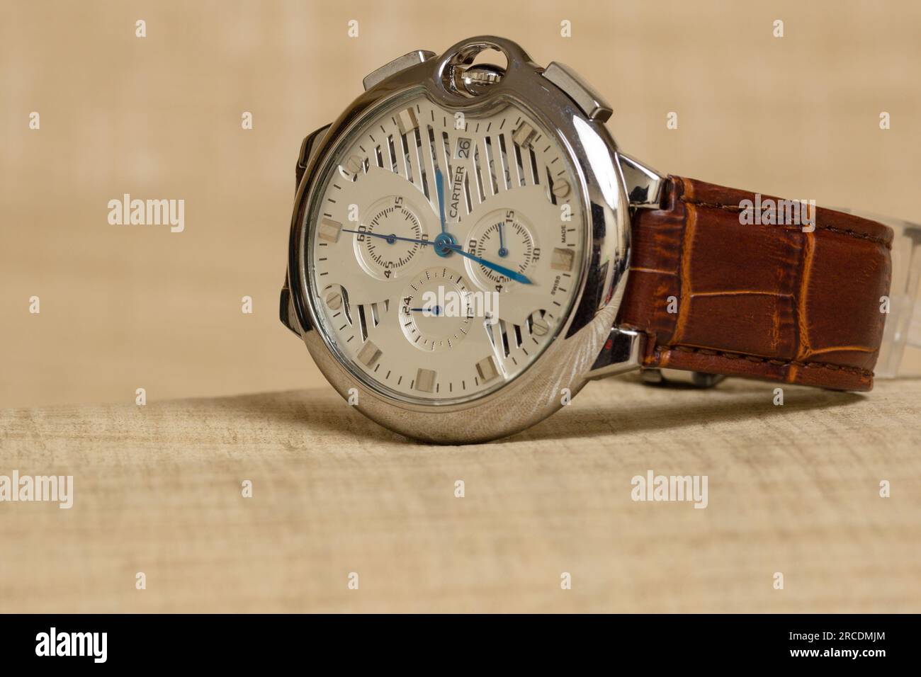 Hand Wrist Watch Time clock Designer classic stylish Stock Photo - Alamy