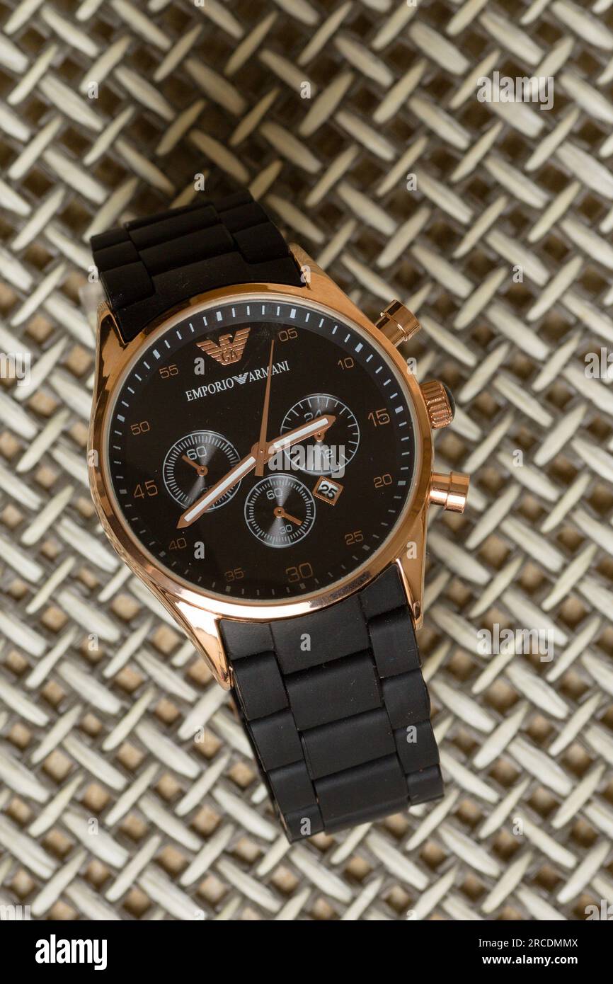 Hand Wrist Watch Time clock Designer classic stylish Stock Photo - Alamy