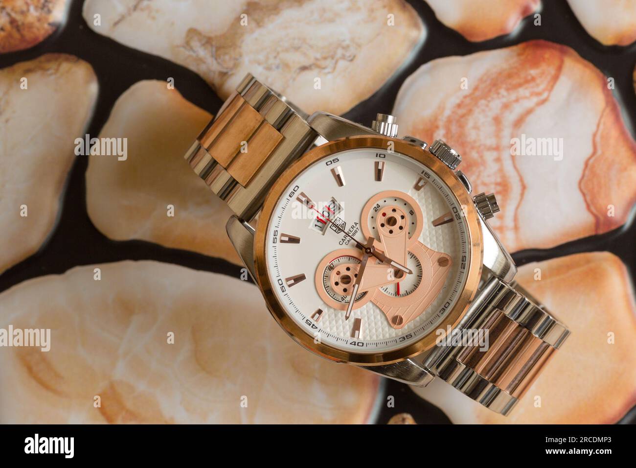 Hand Wrist Watch Time clock Designer classic stylish Stock Photo - Alamy