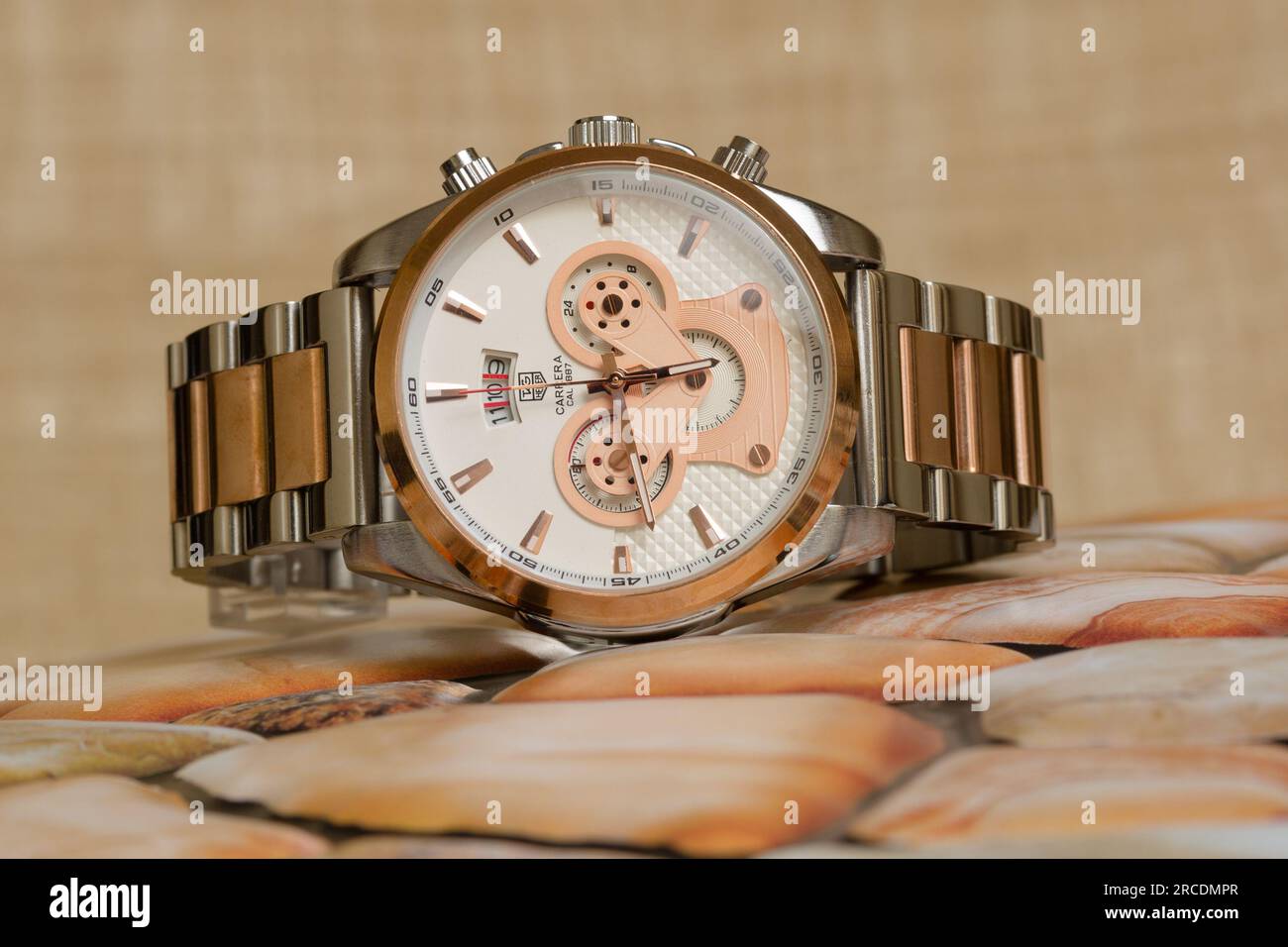 Hand Wrist Watch Time clock Designer classic stylish Stock Photo - Alamy