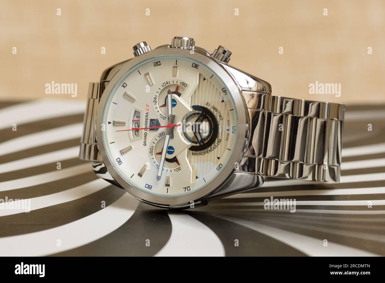 Hand Wrist Watch Time clock Designer classic stylish Stock Photo - Alamy