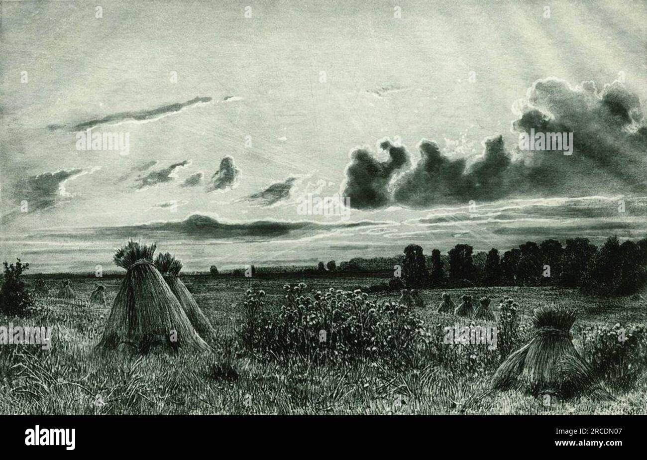 Field 1886 by Ivan Shishkin Stock Photo - Alamy