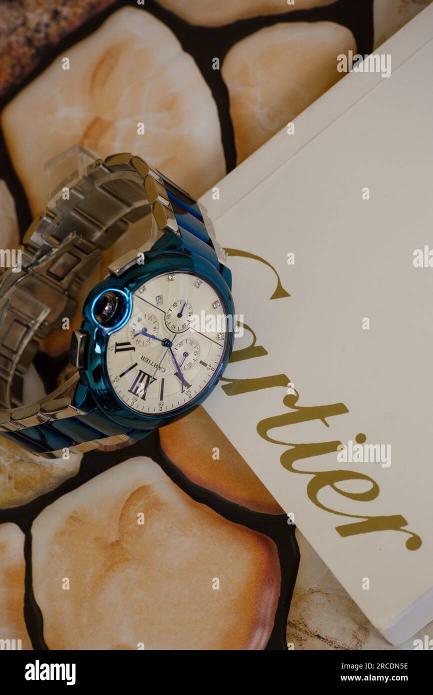 Hand Wrist Watch Time clock Designer classic stylish Stock Photo - Alamy