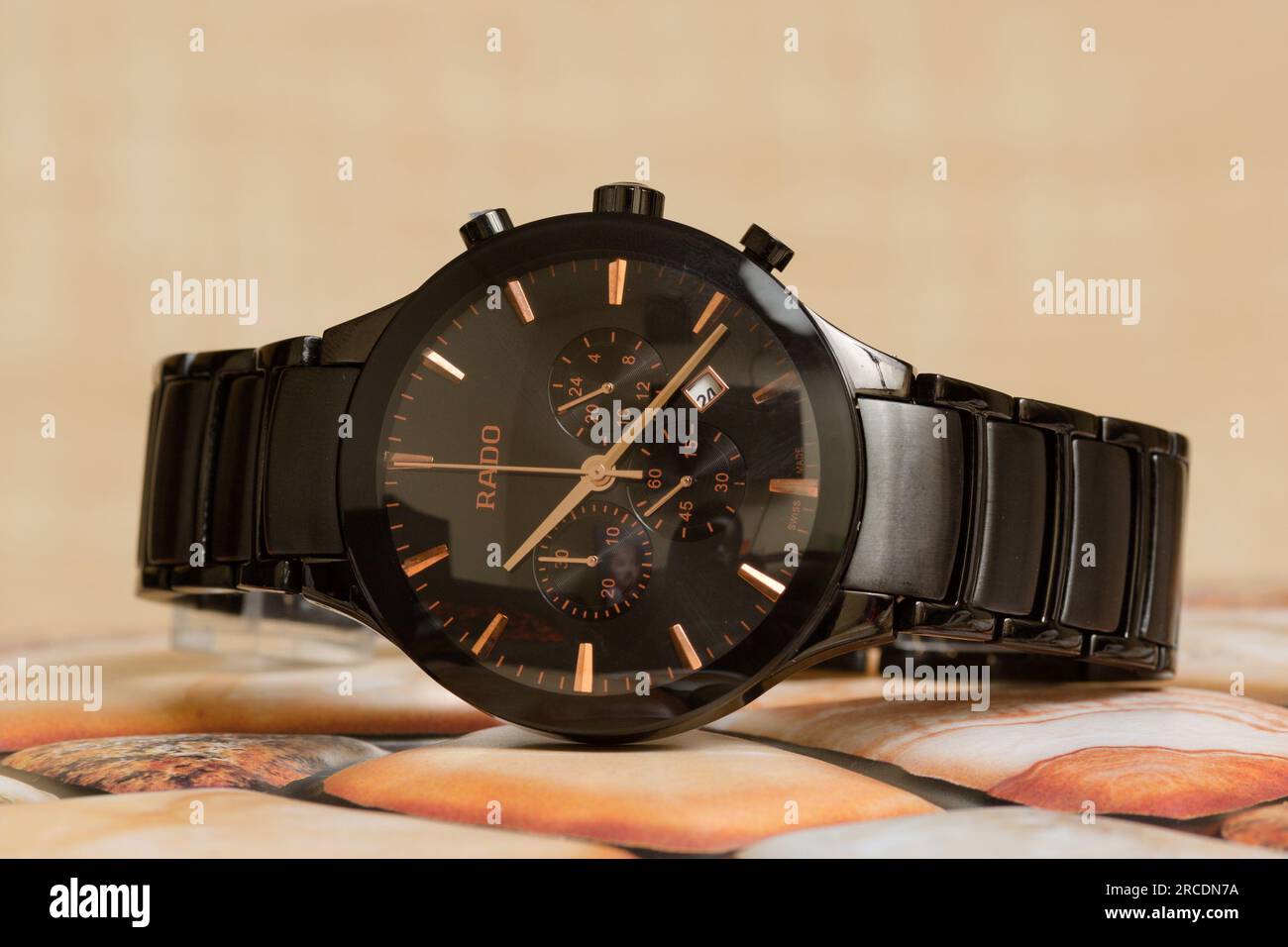 Hand Wrist Watch Time clock Designer classic stylish Stock Photo - Alamy