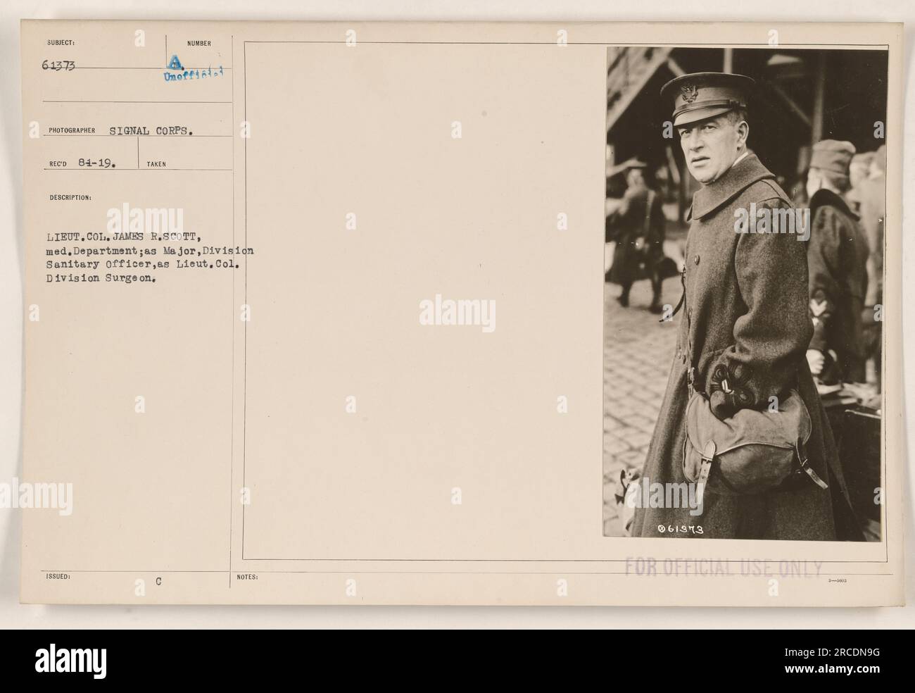 Lieutenant colonel james r scott hi-res stock photography and images ...