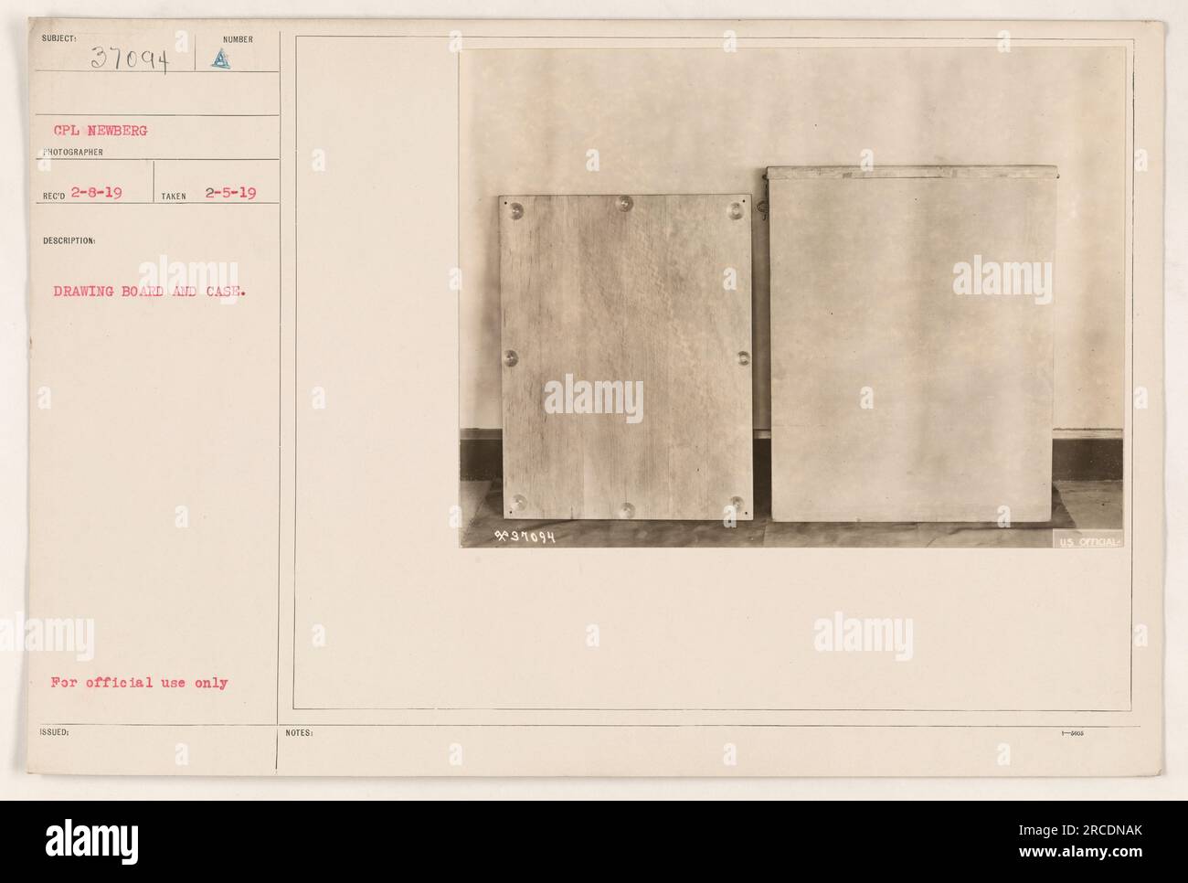 U.S. soldiers using a drawing board and case. Photograph taken by CPL ...