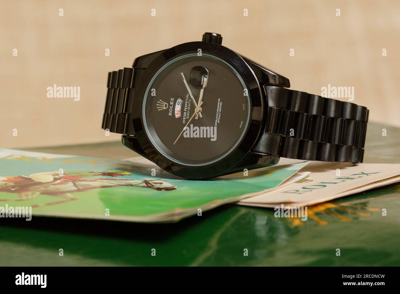 Hand Wrist Watch Time clock Designer classic stylish Stock Photo - Alamy
