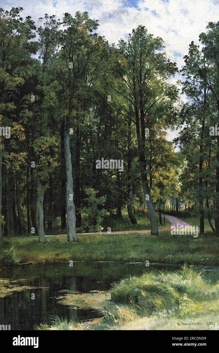 Forest road 1897 by Ivan Shishkin Stock Photo - Alamy
