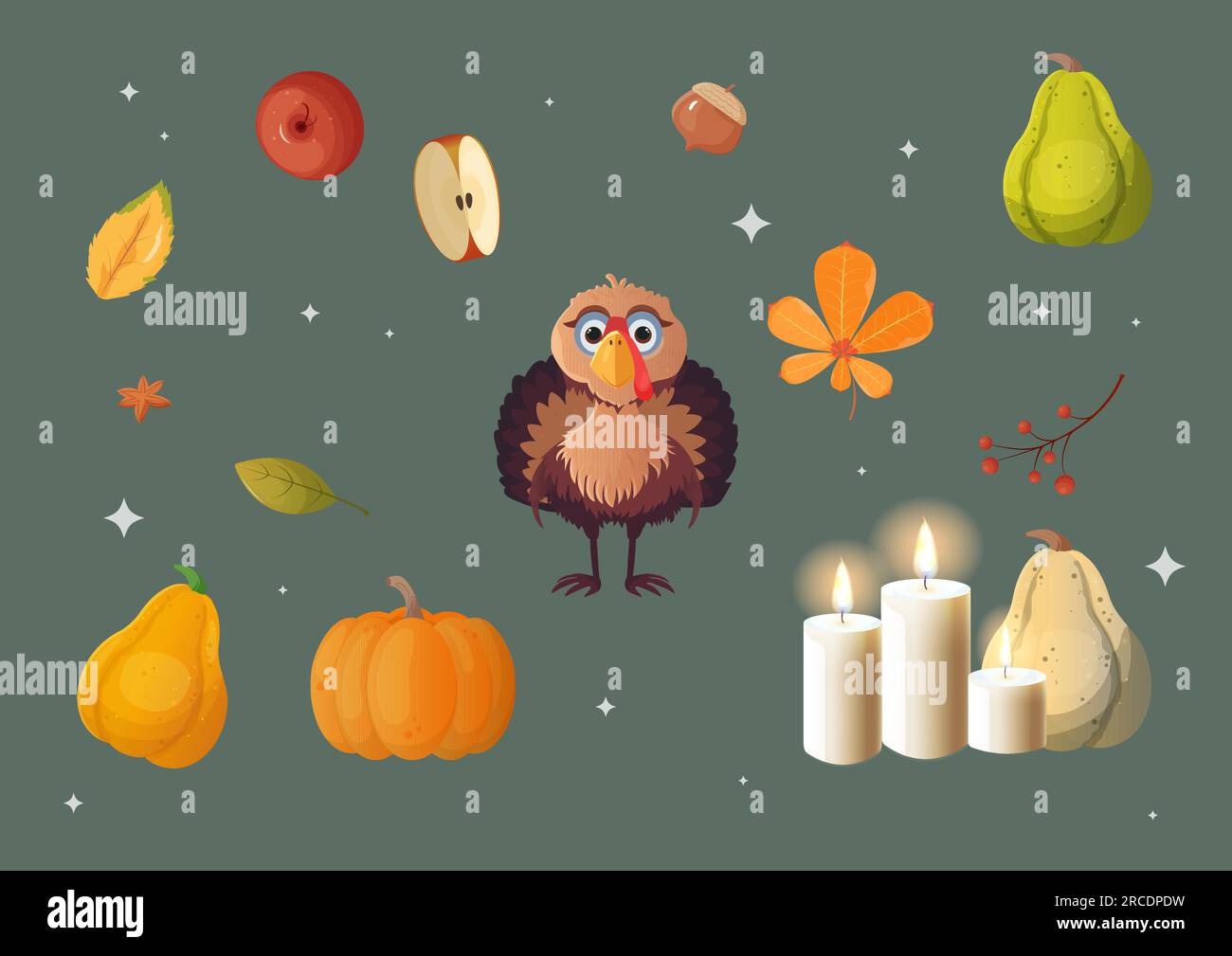 Green apple festival Stock Vector Images - Alamy