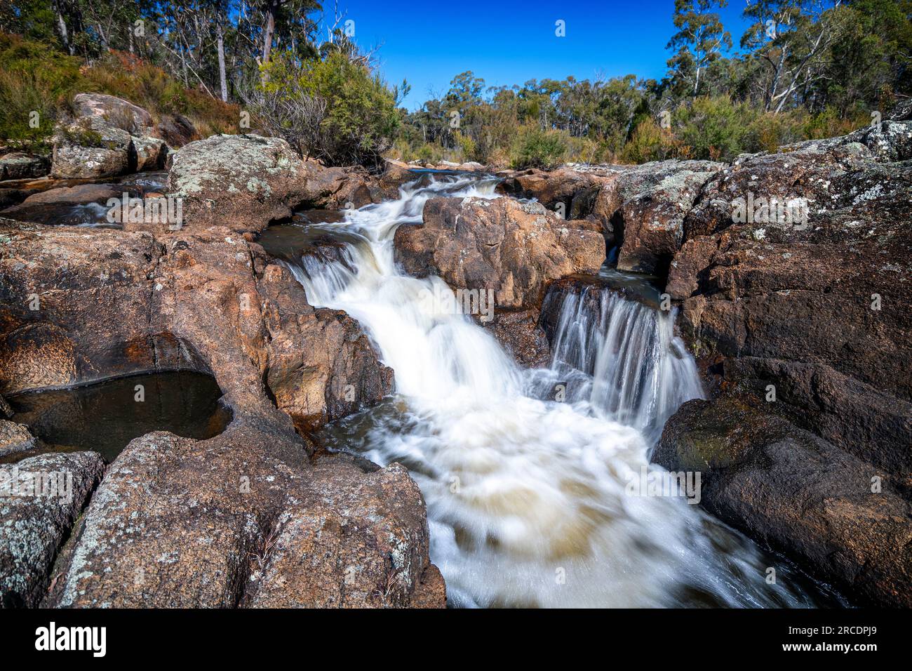 Boonoo Boonoo River cascading over granite creek bed, Boonoo Boonoo ...