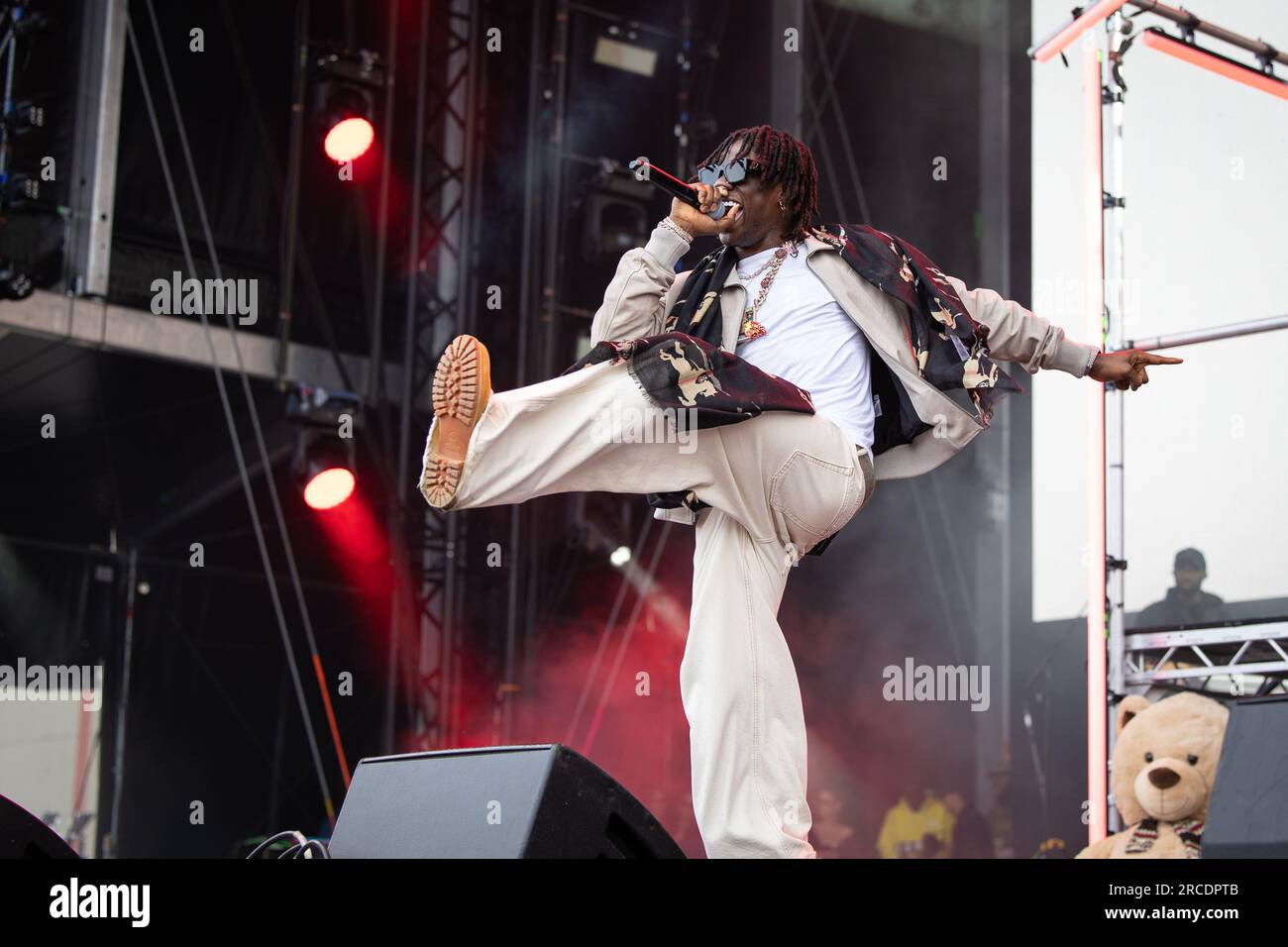 Tonsberg, Norway. 12th, July 2023. The Nigerian singer and rapper Rema ...