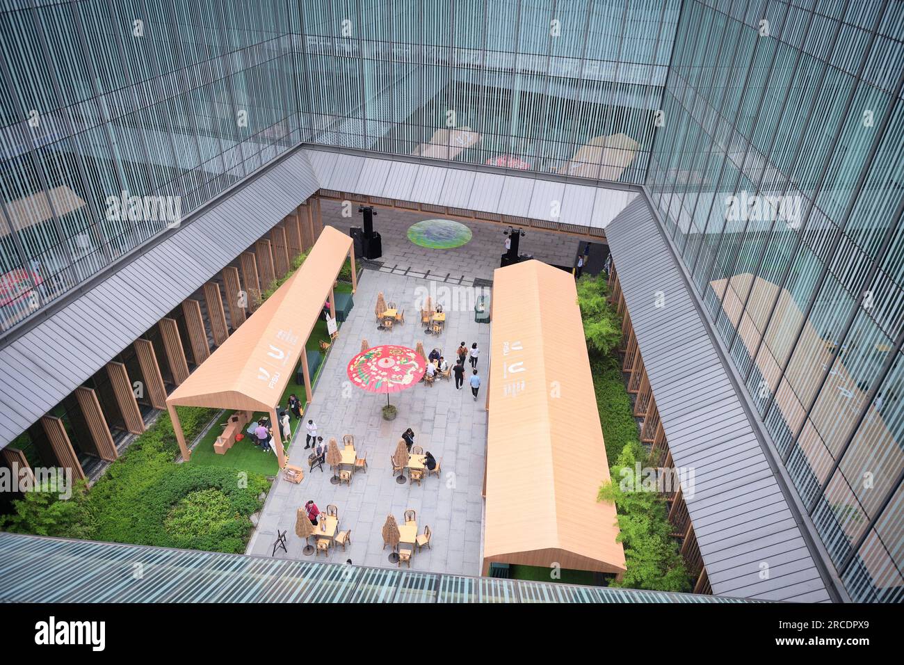 Chengdu. 12th July, 2023. Photo taken on July 12, 2023 shows the view ...