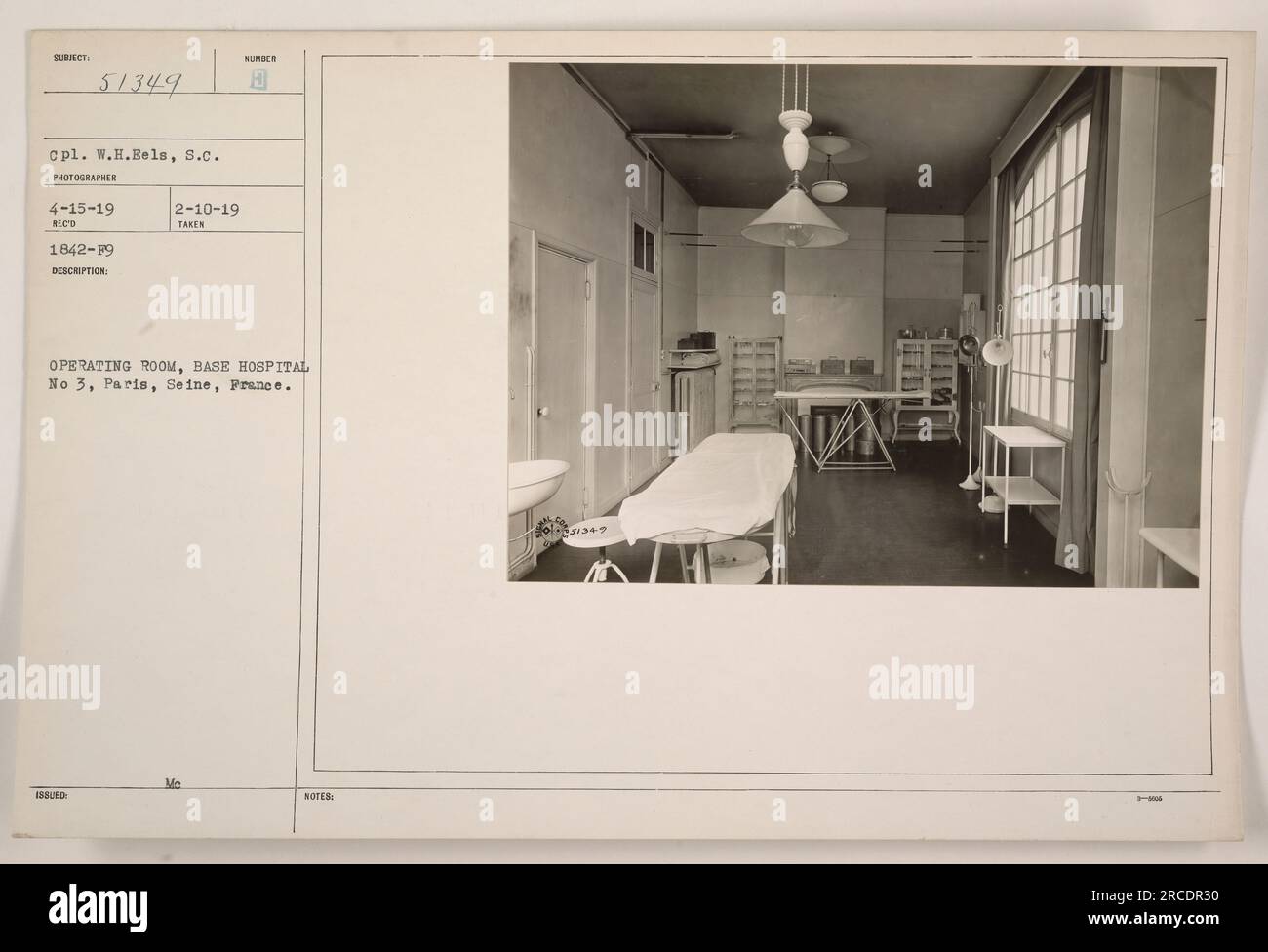 In this photograph, taken on April 15, 1919, at Base Hospital No. 3 in ...