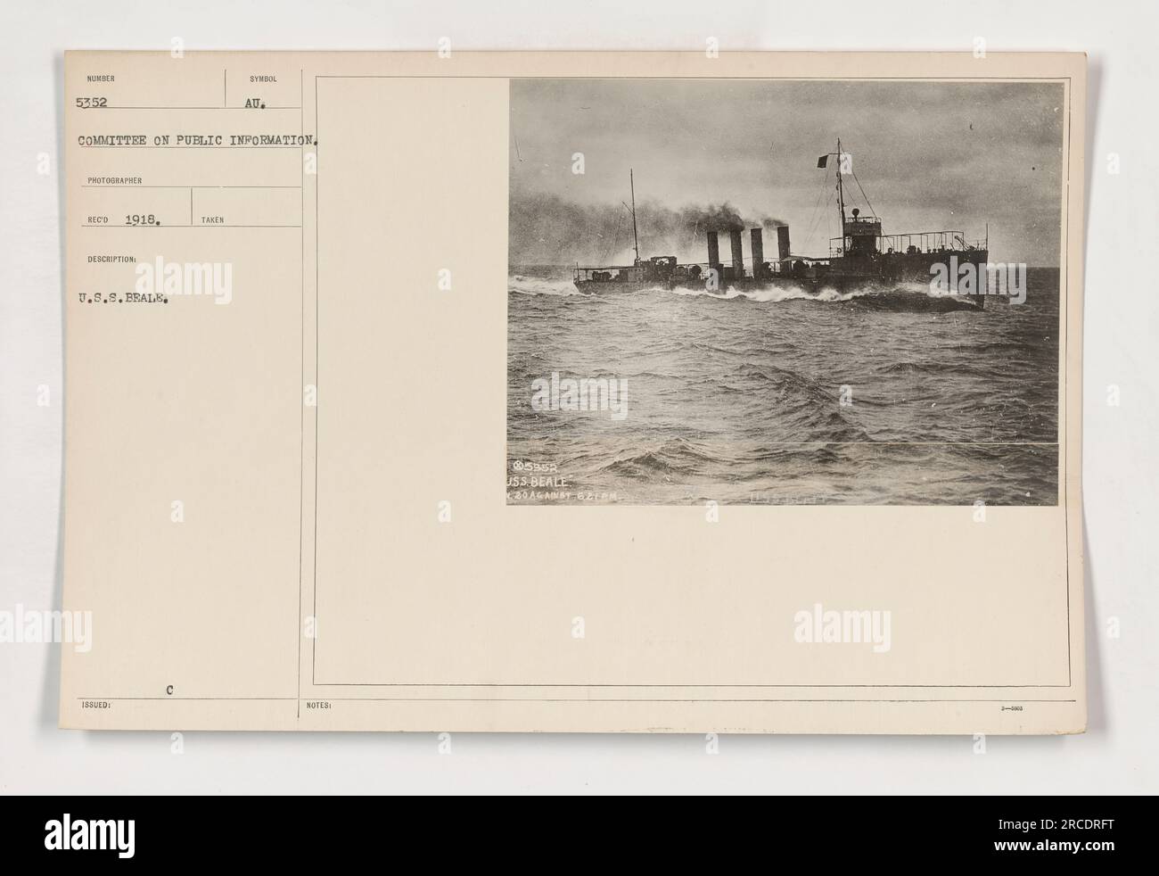 Uss beale during world war one hi-res stock photography and images - Alamy
