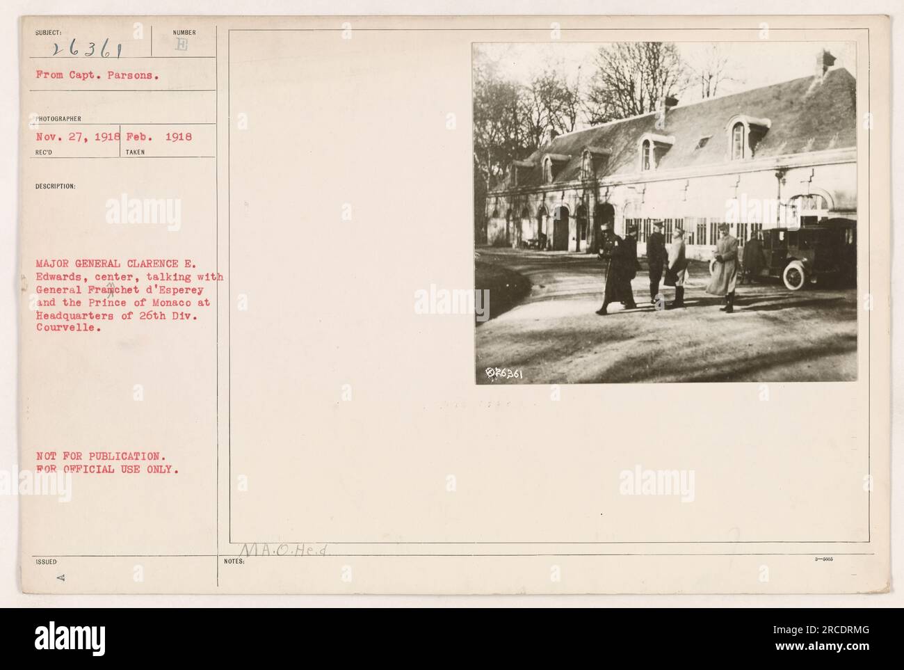 Major general clarence e edwards hi-res stock photography and images ...