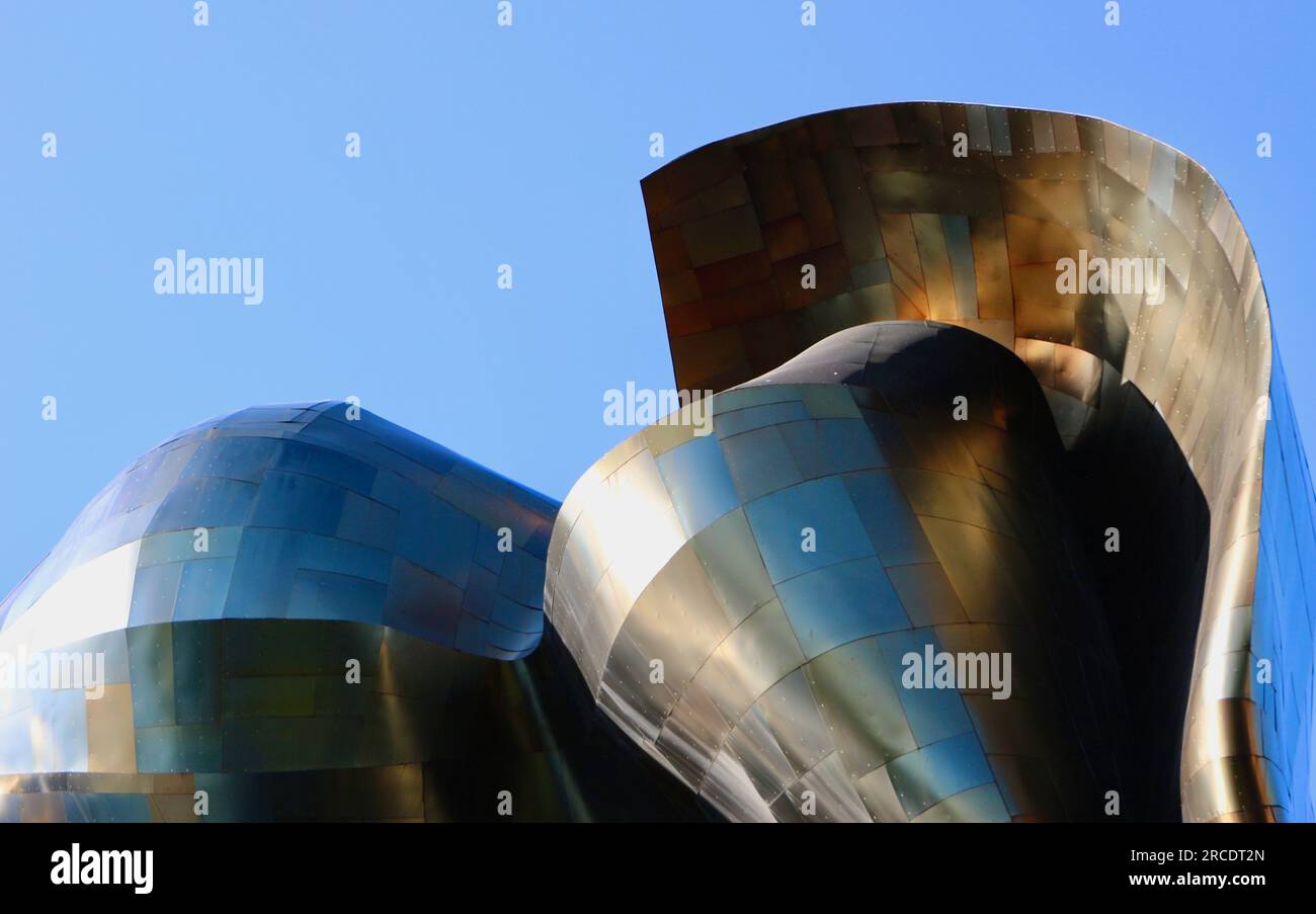 Museum of Pop Culture modern architecture building with the Seattle ...