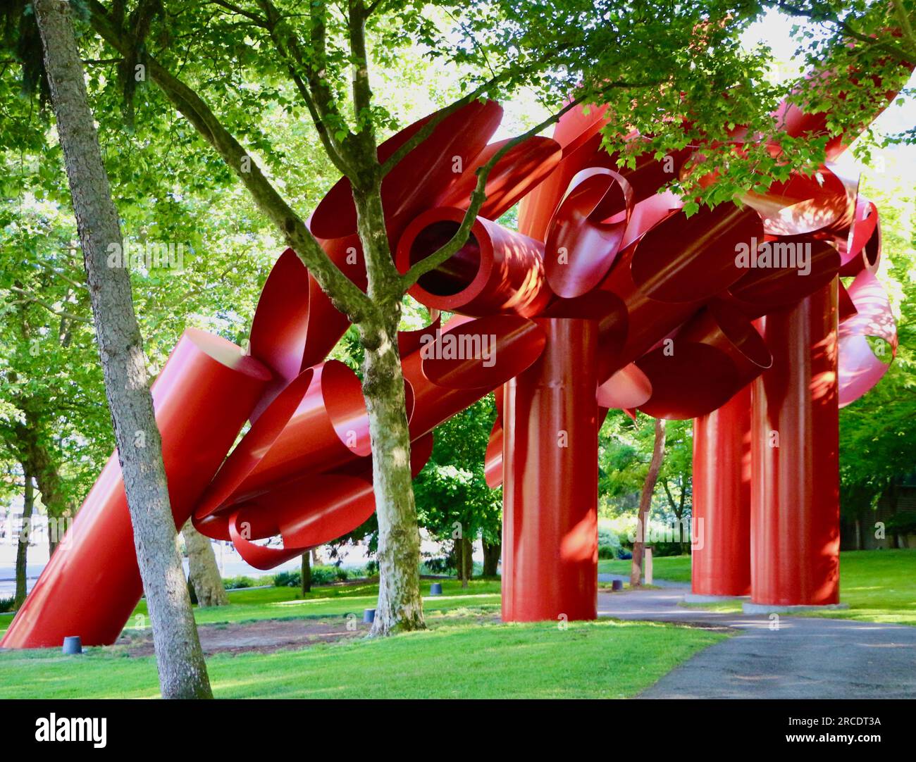 Olympic Iliad or Pasta Tube painted steel sculpture by Alexander ...