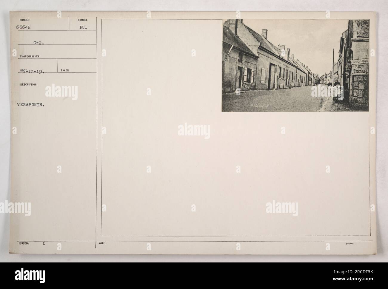 Soldiers inspecting a damaged building during World War One. Military ...