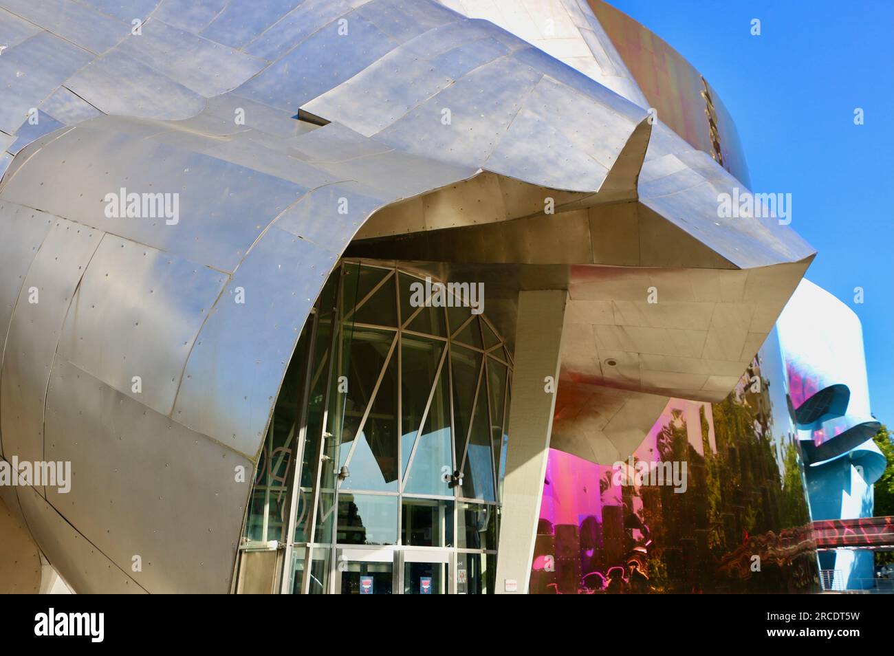 Museum of Pop Culture modern architecture building with the Seattle ...
