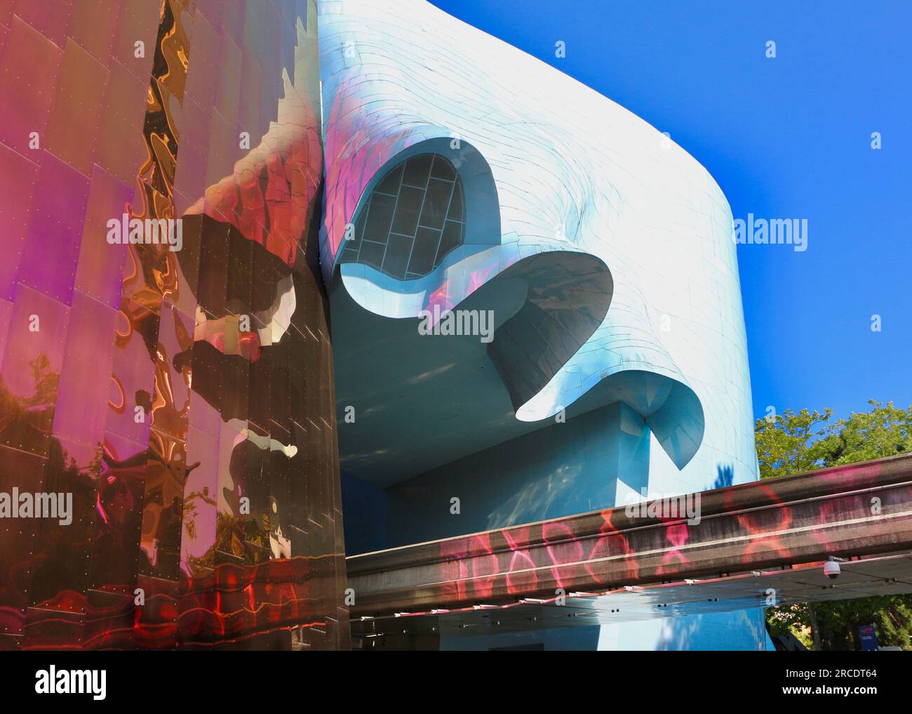 Museum of Pop Culture modern architecture building with the Seattle ...